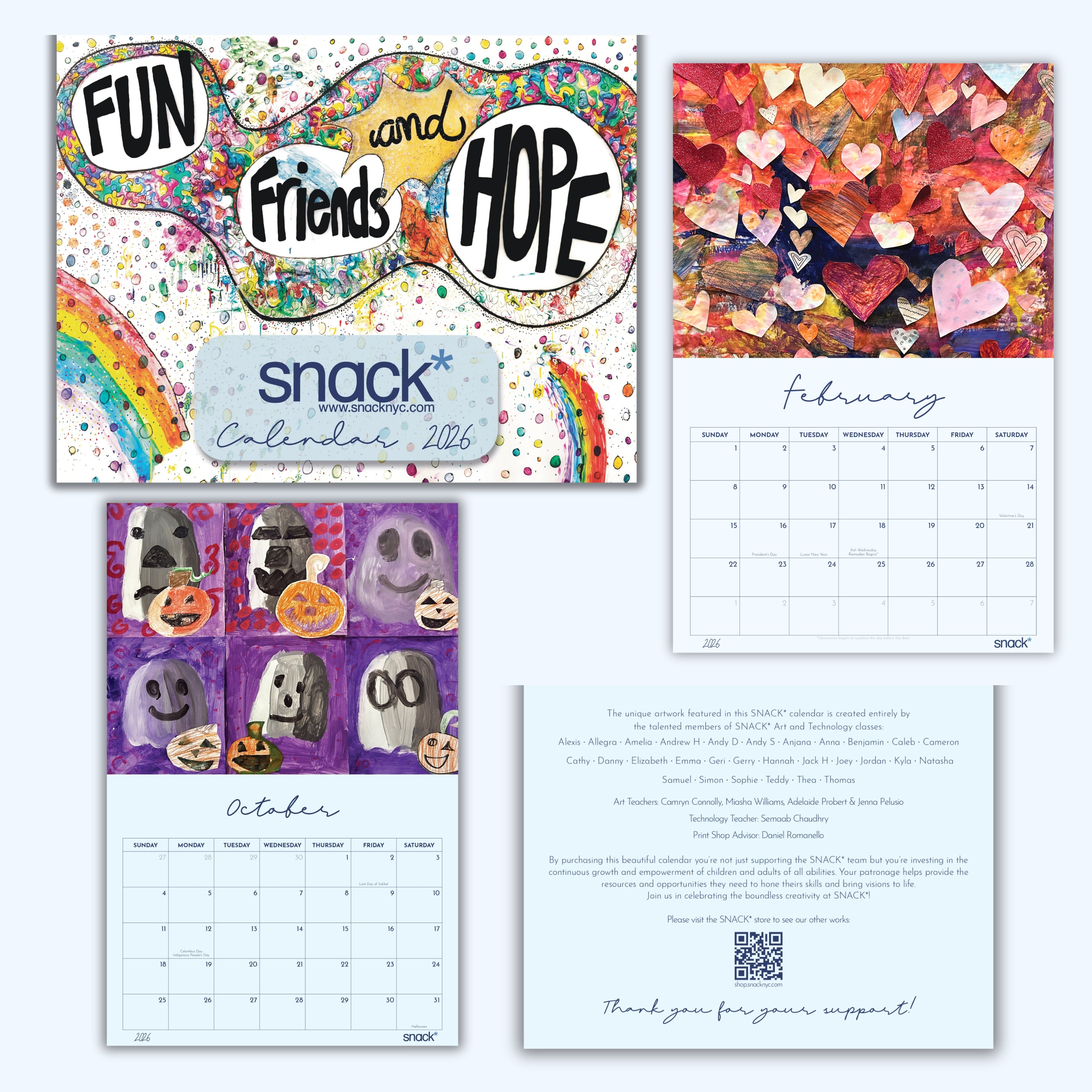 SNACK* 2026 Calendar – SNACK & Friends