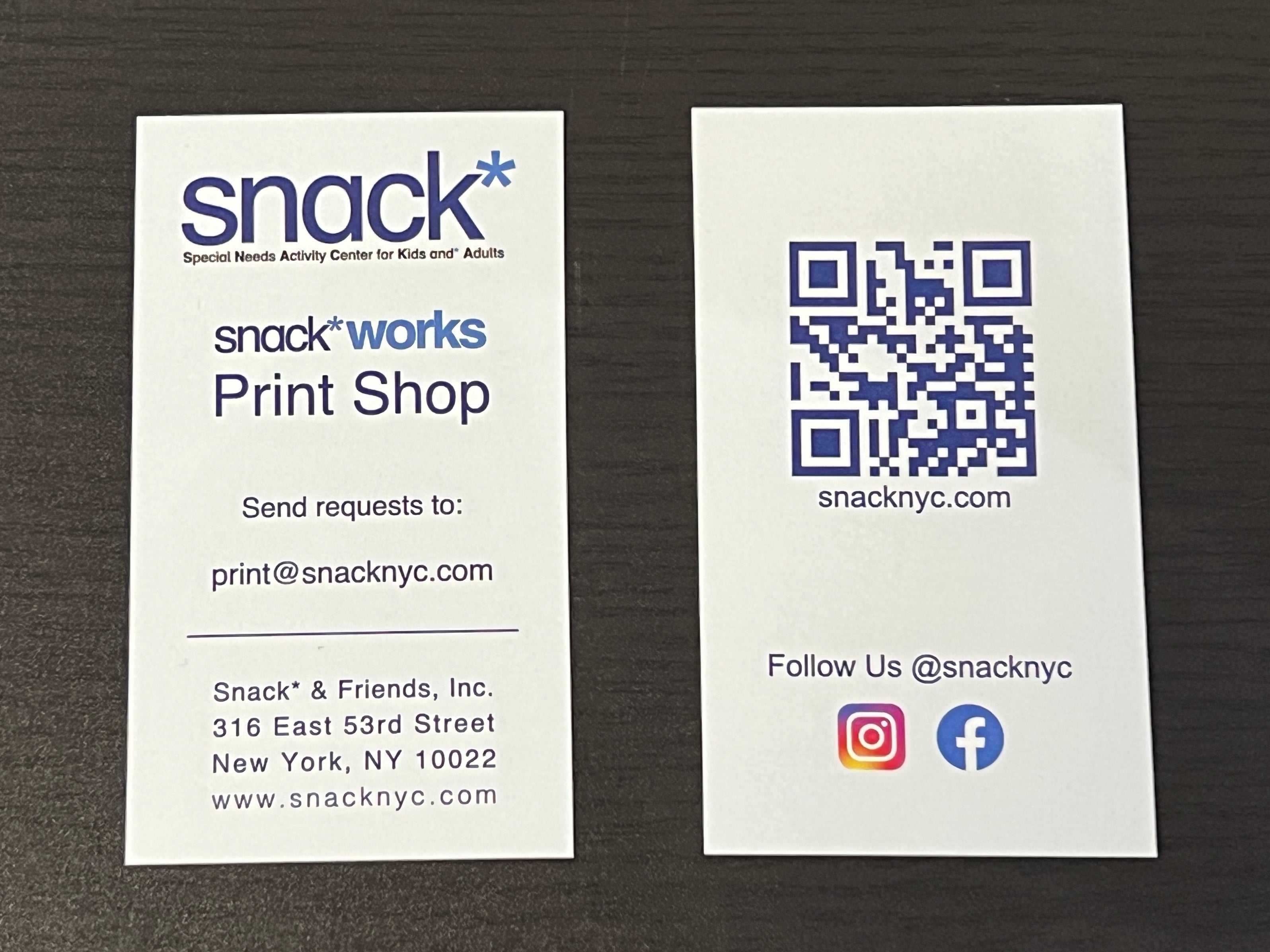 Custom Business Cards – SNACK & Friends